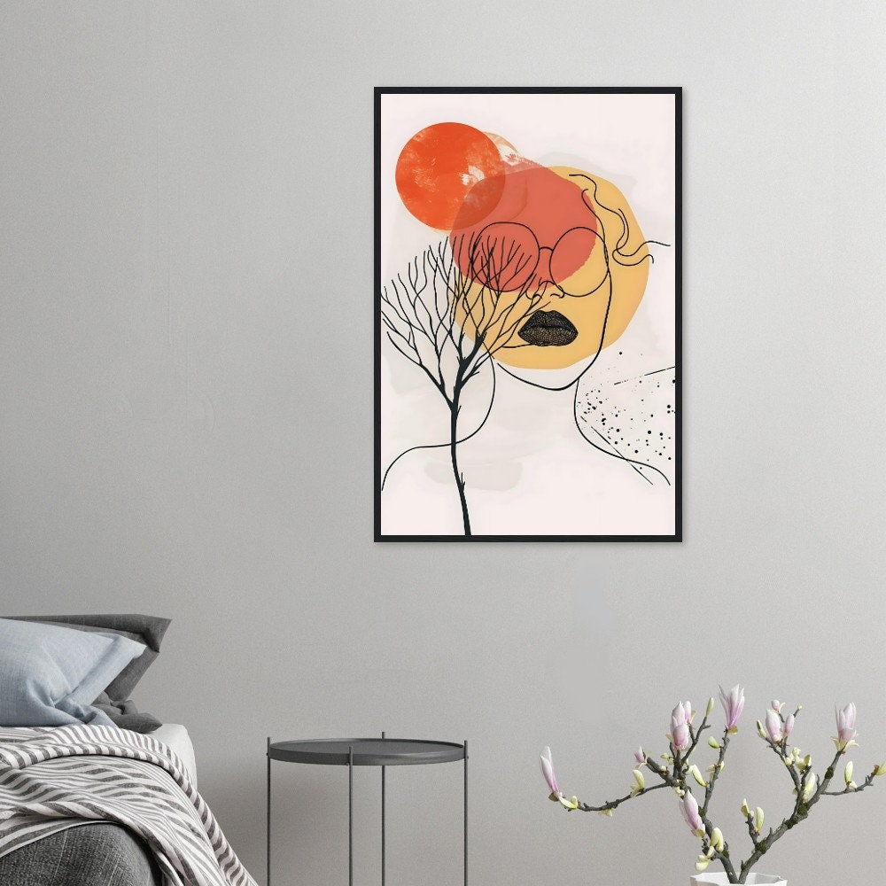 Abstract Wall Art, Minimalism . Home Decor, Fashion Decor, Office Decor ...