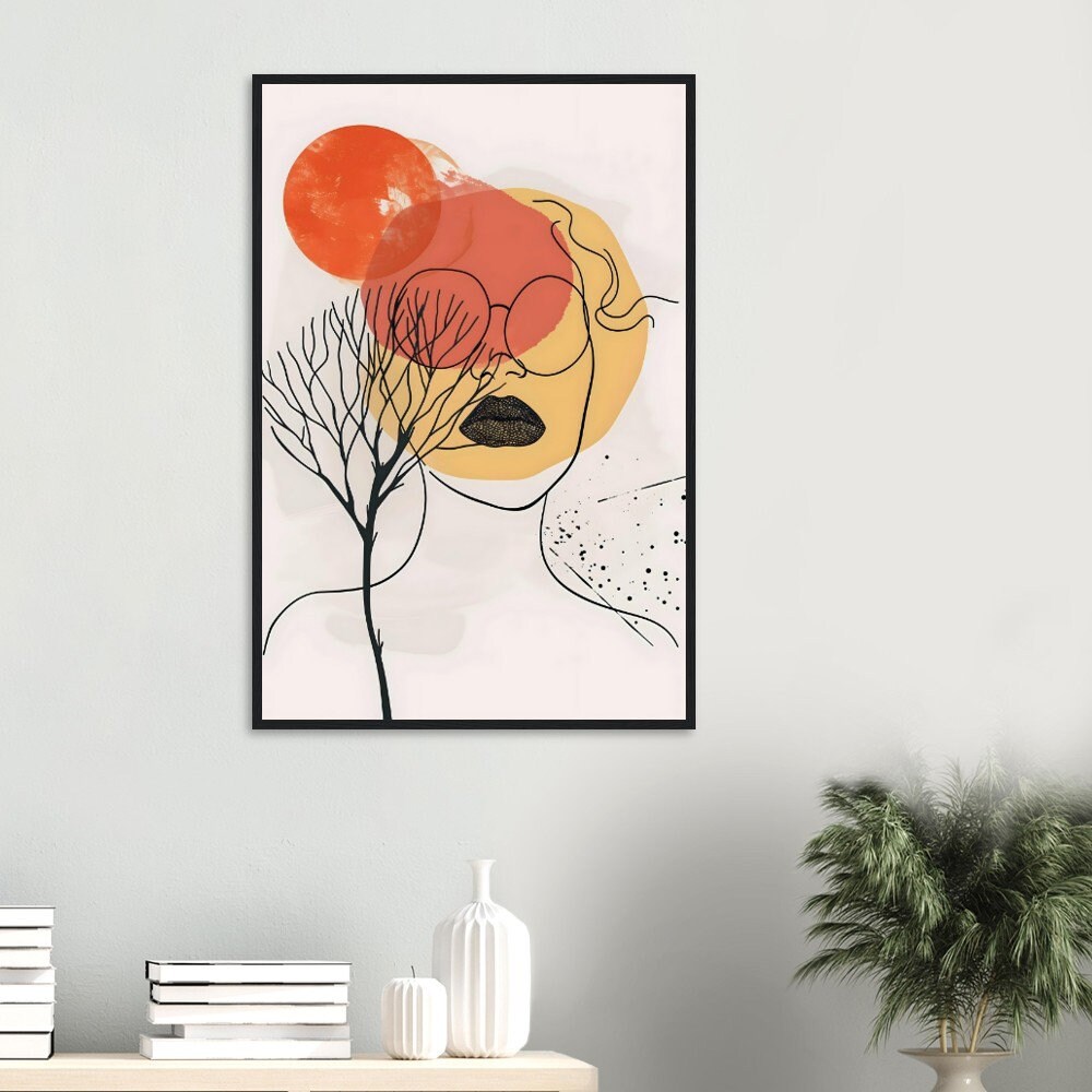Abstract Wall Art, Minimalism . Home Decor, Fashion Decor, Office Decor ...