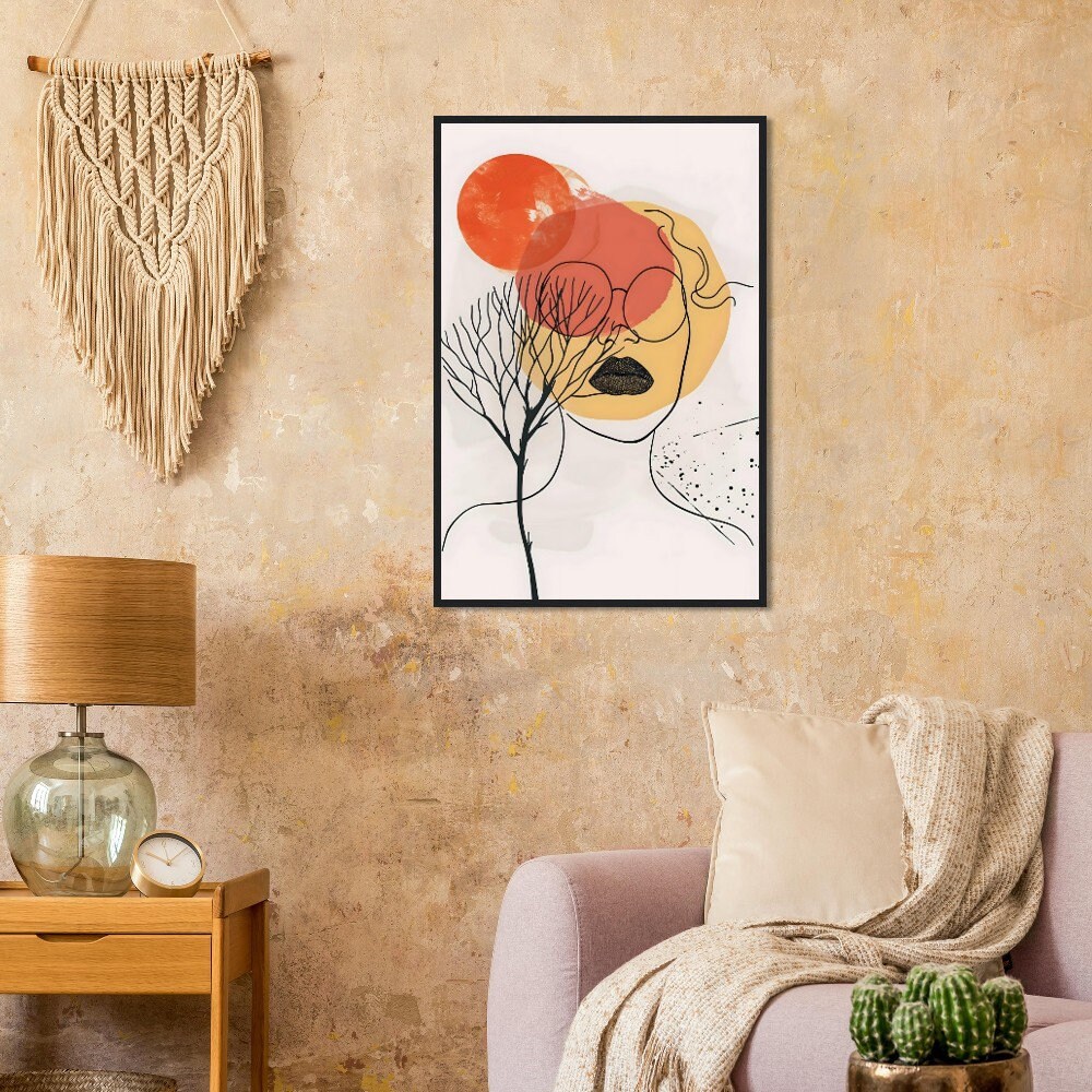 Abstract Wall Art, Minimalism . Home Decor, Fashion Decor, Office Decor ...