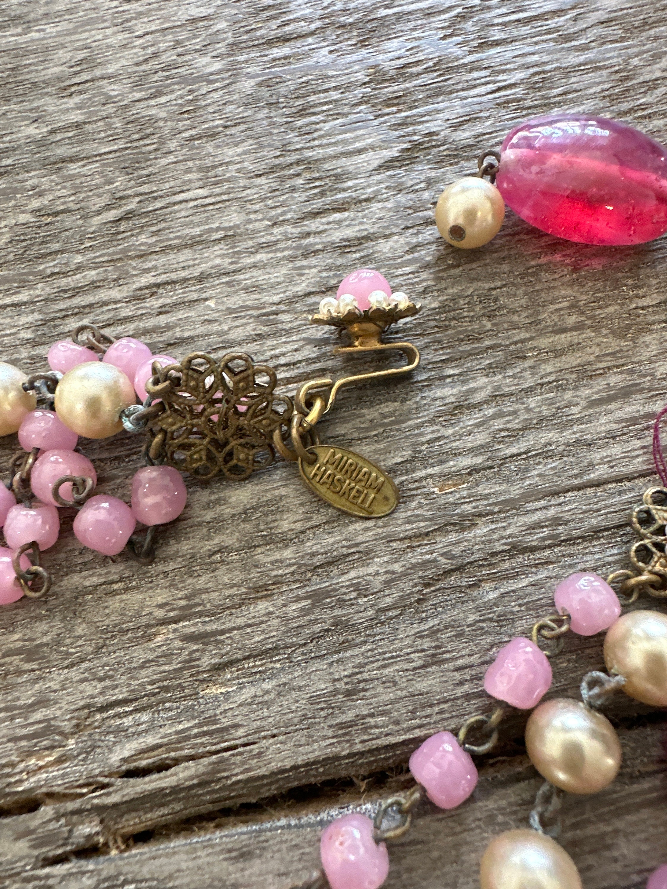 Gorgeous Signed Miriam Haskell Vintage Pearl and Glass Bead Necklace - Etsy