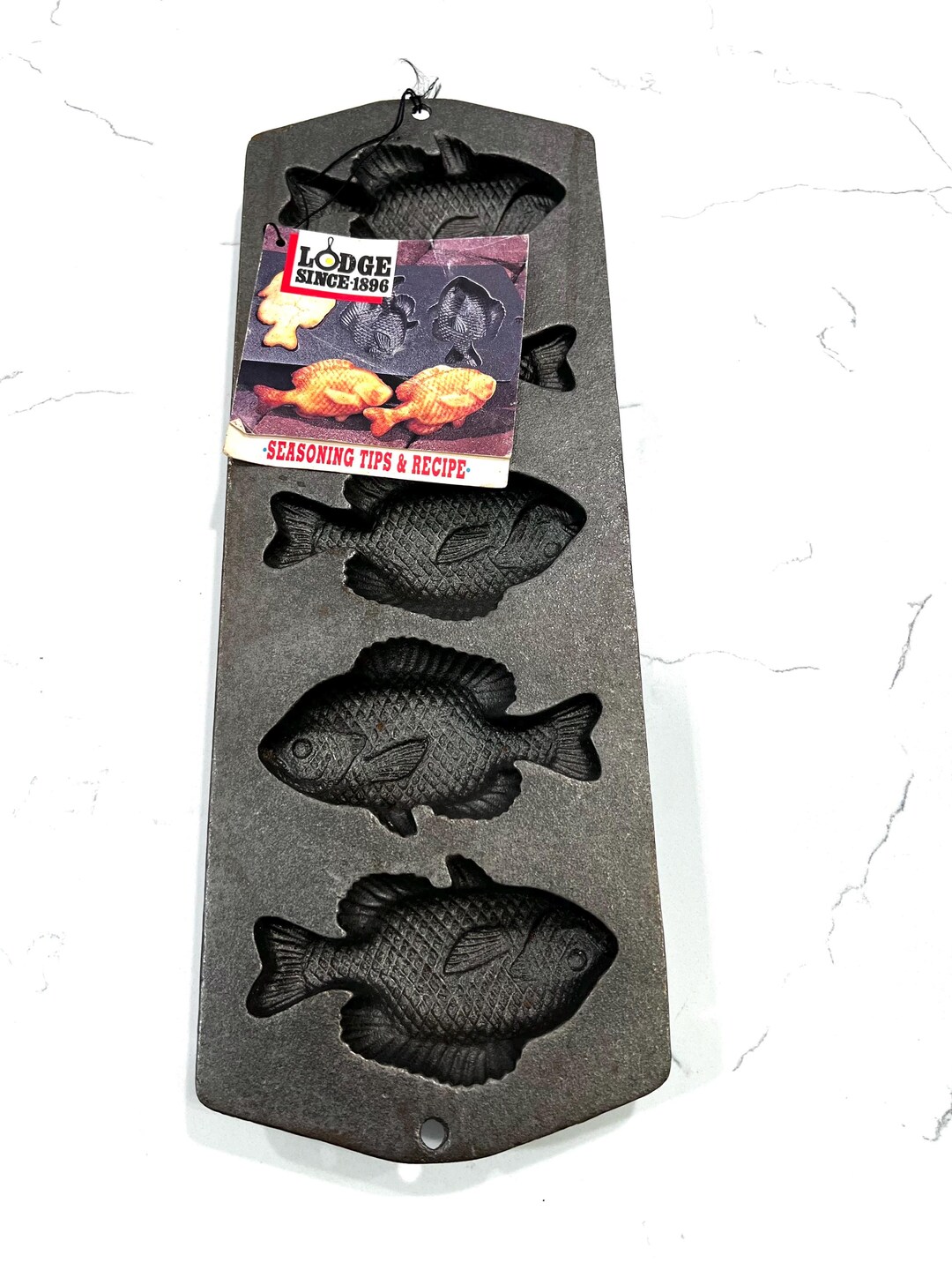 Vintage NOS Lodge Cast Iron Perch Fish Gem Pan 5PP2 - Etsy