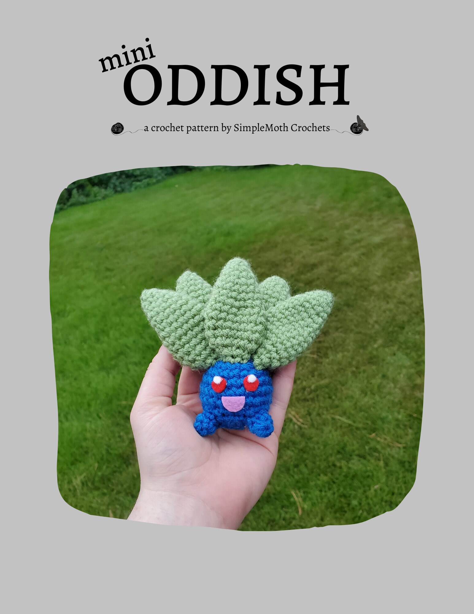 Mini Oddish Crochet Pattern - Etsy