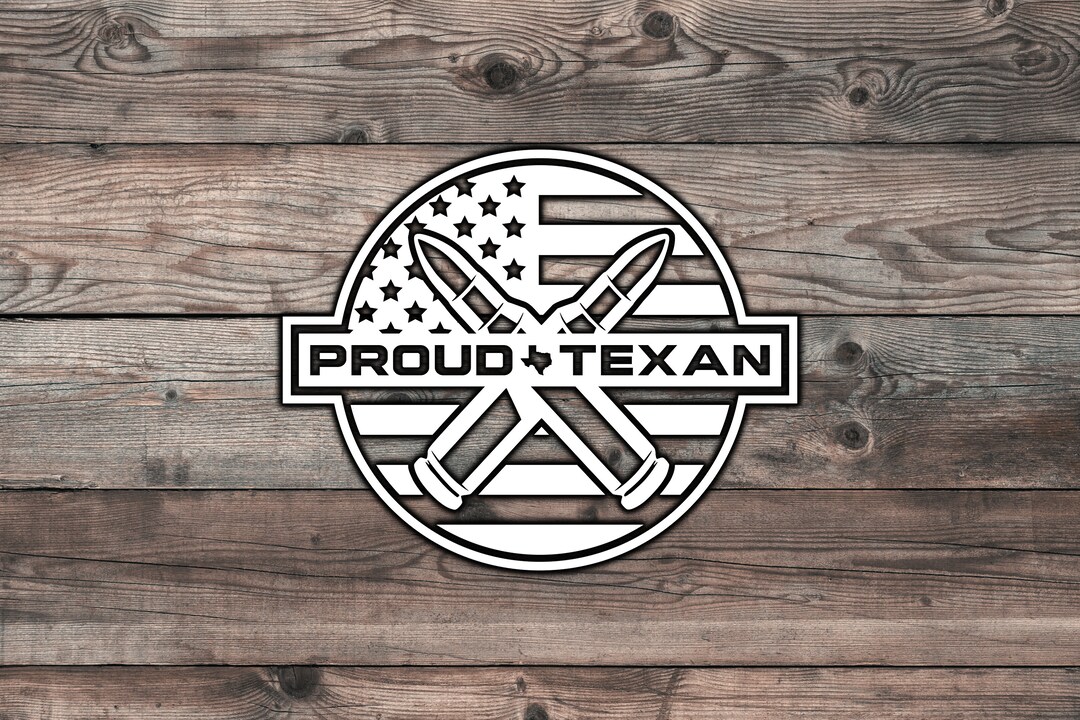 Proud Texan Sticker: American Flag Decal (5.5 X 4.4 In) - Etsy