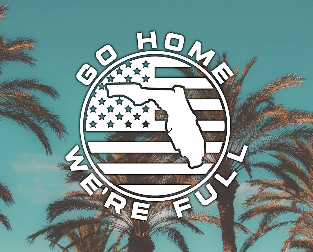 Florida Sticker - 5.7 X 5.5 in Florida Car Decal for Florida Native ...