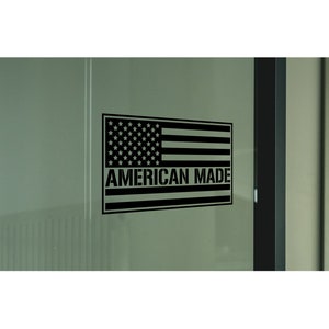 American Made American Flag Decal Sticker - 7.5 X 4 Inch | USA Flag ...