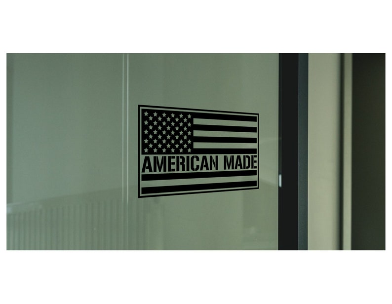 American Made American Flag Decal Sticker - 7.5 X 4 Inch | USA Flag ...