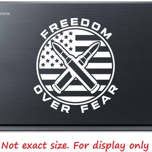 Freedom Sticker - 6.2 X 5.5 in Freedom Decal USA Flag Sticker for Car ...