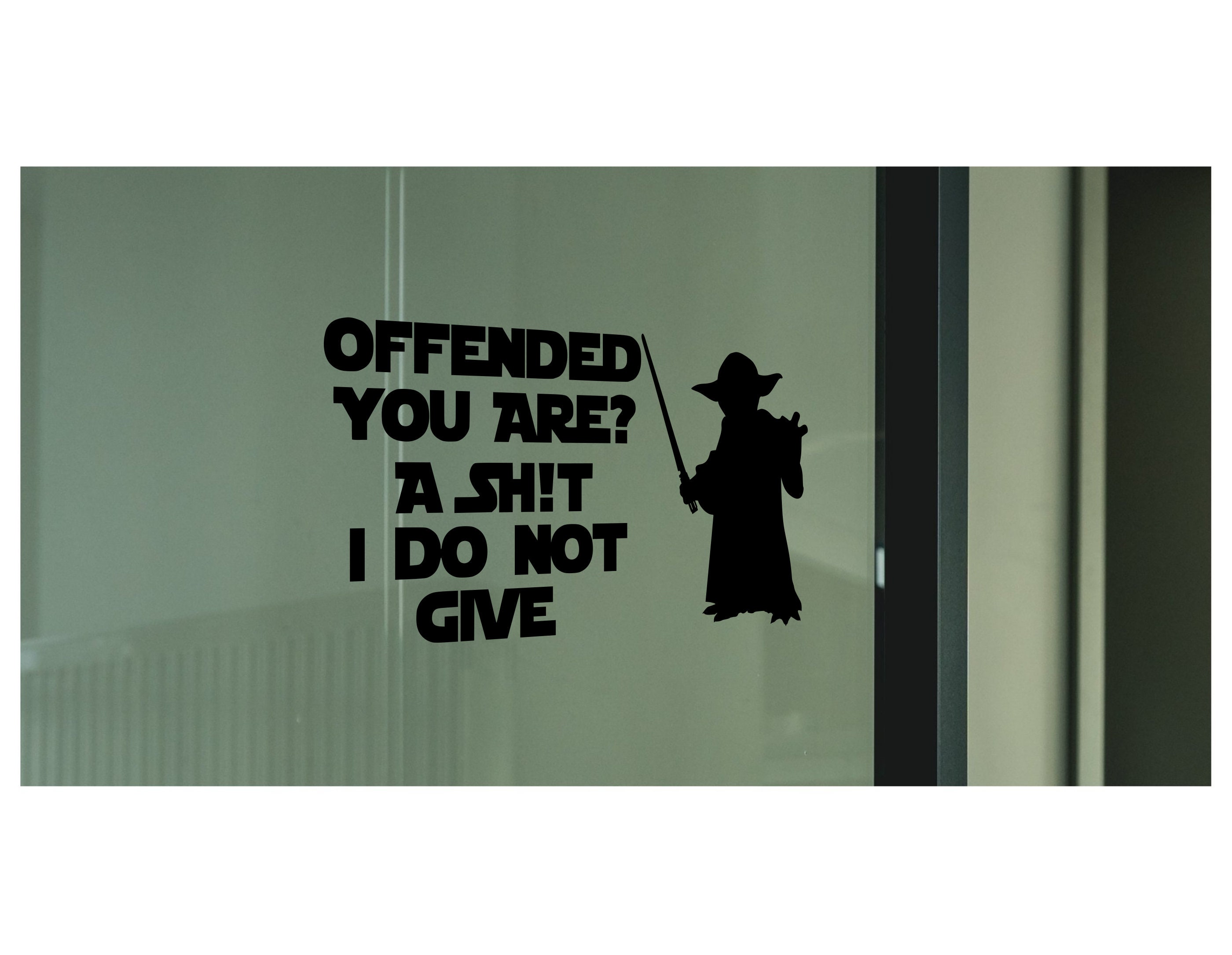Offended You Are Decal Vinyl Sticker Graphics 7.2 X 3.6 Inch - Etsy