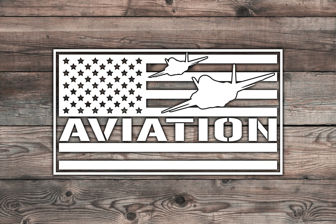Air Force Sticker - 7.5 X 4 in USA Flag Sticker for Air Force Veteran ...