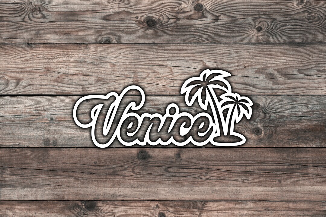 Venice Sticker - 5.5 X 2.3 in Venice Beach Sticker for Florida Native ...