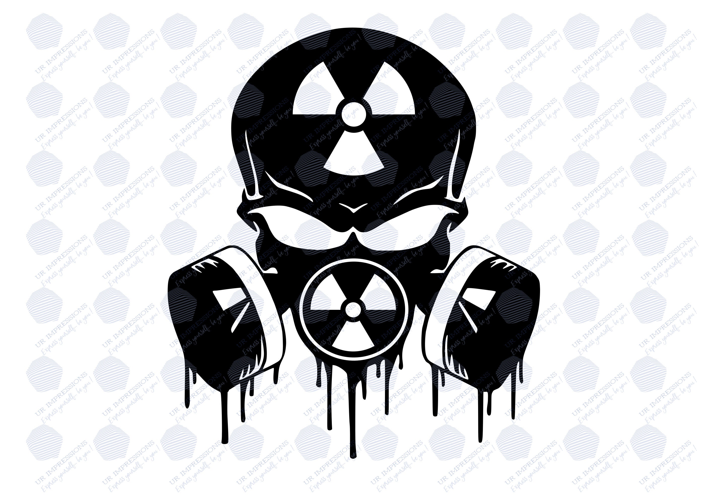 Nuclear Skull Gas Mask Decal Vinyl Sticker Graphics 5.5 X 5 - Etsy