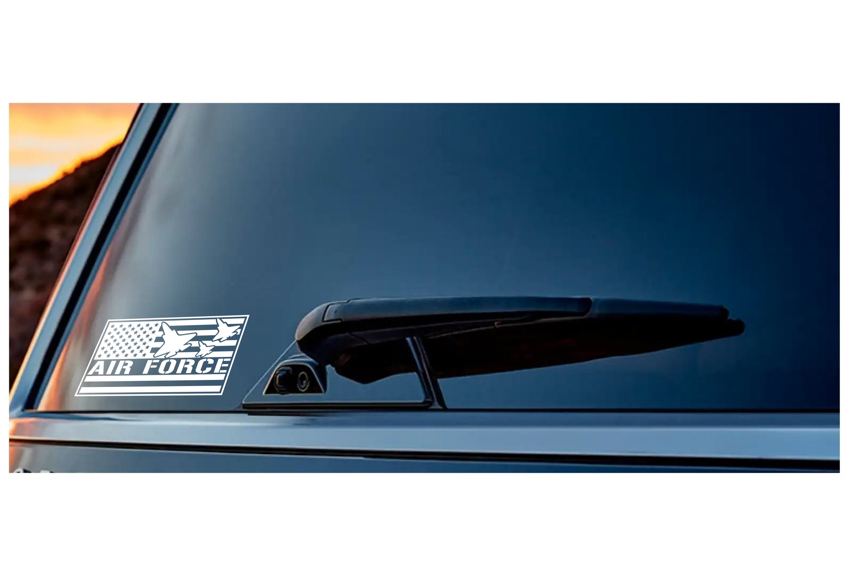 Air Force Sticker - 7.5 X 4 in | Air Force Decal for Veteran Car ...