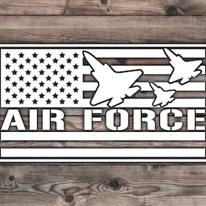 Air Force Sticker - 7.5 X 4 in | Air Force Decal for Veteran Car ...