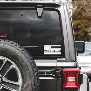 American Made American Flag Decal Sticker - 7.5 X 4 Inch | USA Flag ...