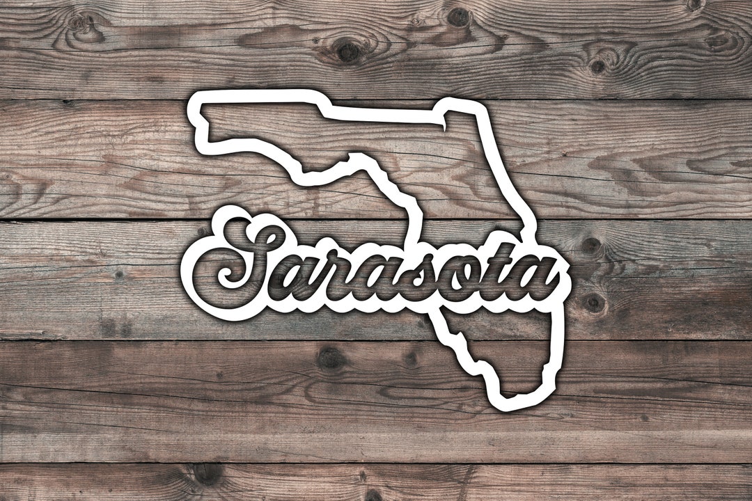 Sarasota Florida Decal Sticker - 6.5 X 5.3 Inch | Sarasota Sticker ...