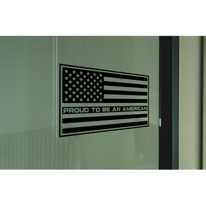 Proud to Be an American Flag Decal/sticker - 7.5 X 4 Inch | Patriotic ...