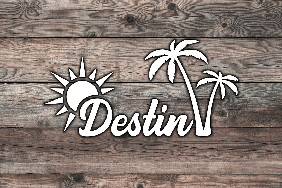 Destin Florida Sticker - 7.5 X 3.6 in Destin Florida Car Sticker for ...