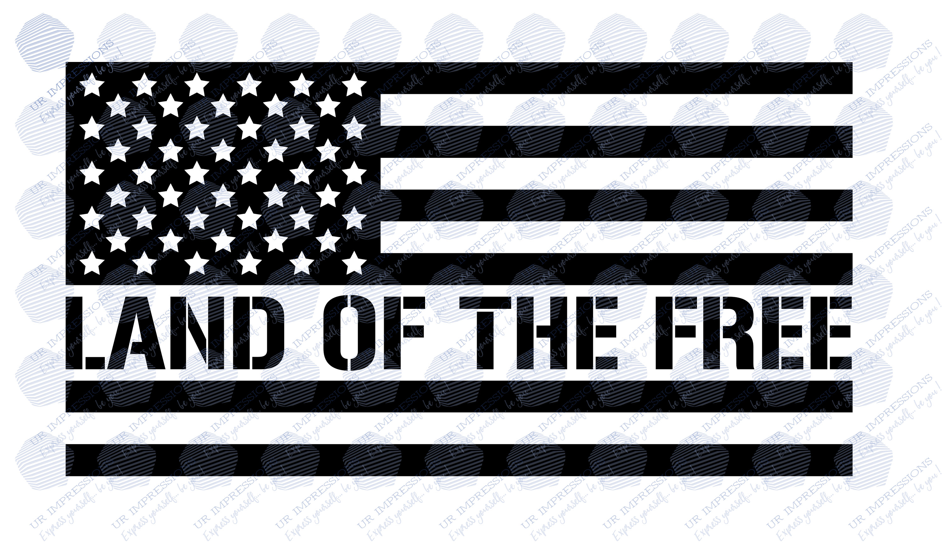 Land of the Free American Flag Decal Sticker 7.5 X 4 Inch - Etsy