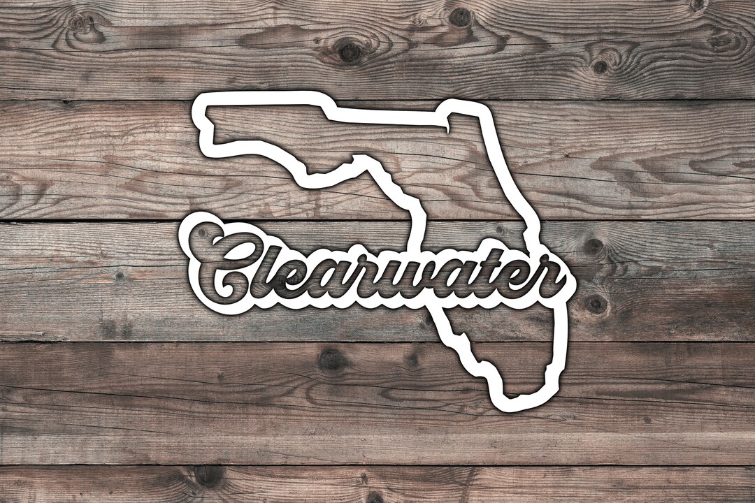 Clearwater Florida Decal Sticker - 6.5 X 5.2 in | Clearwater Beach ...