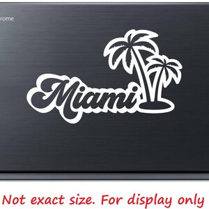 Miami Florida Sticker - 6.5 X 3.9 in Miami Florida Car Sticker for ...