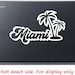 Miami Florida Sticker 6.5 X 3.9 in Miami Florida Car Sticker for ...