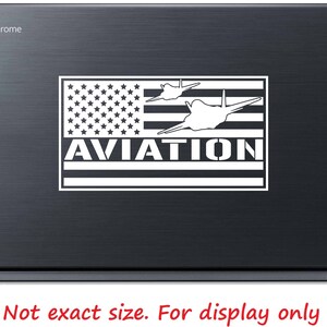 Air Force Sticker - 7.5 X 4 in USA Flag Sticker for Air Force Veteran ...