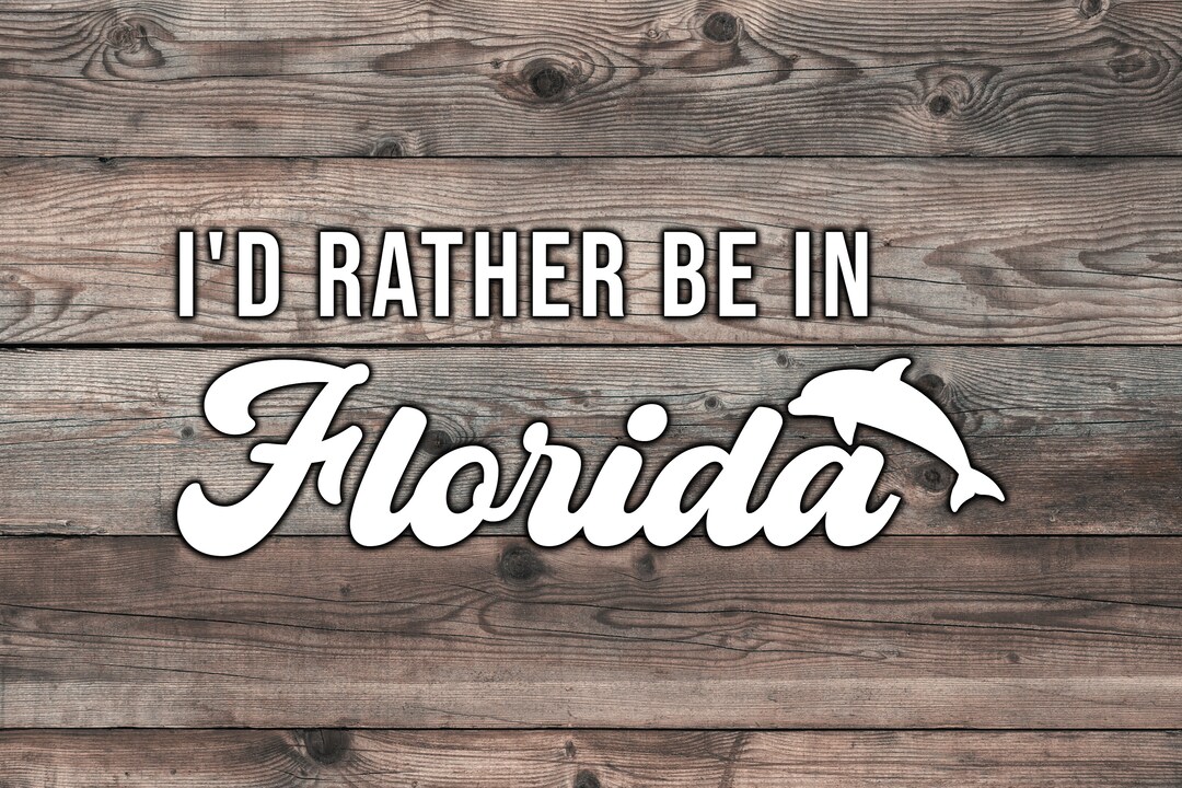 Florida Sticker - 7.5 X 2.9 in Florida Car Decal for Florida Native Car ...