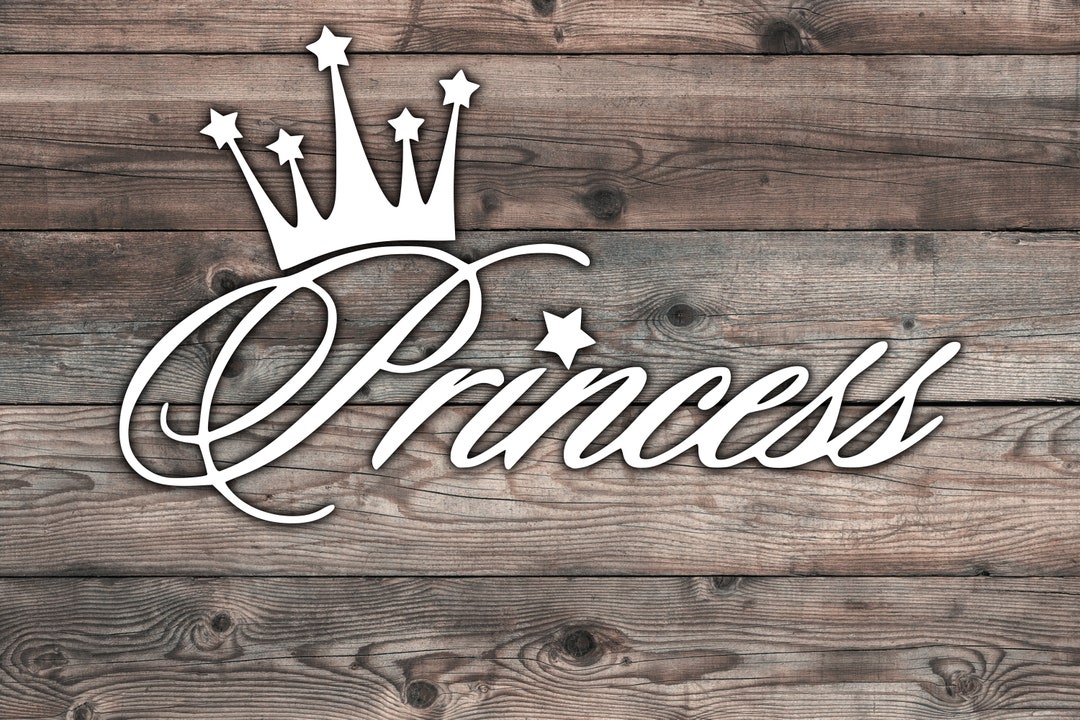 Princess Crown Vinyl Decal Royal Tiara Sticker for Car, Laptop, or ...