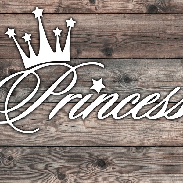 Princess Crown Decal - Etsy