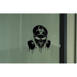 Biohazard Respirator Skull Decal Tactical Vinyl Graphics for Cars Die ...