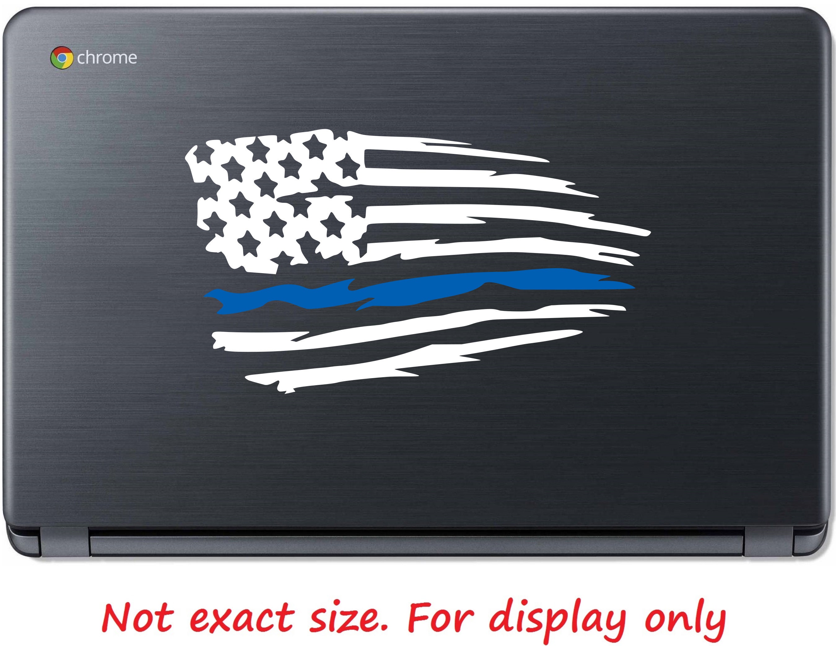 Thin Blue Line American Flag Decal Vinyl Sticker Graphics - Etsy