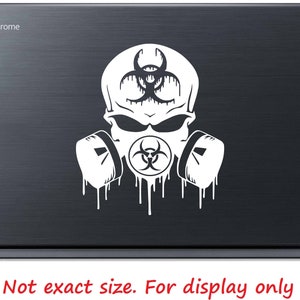 Biohazard Respirator Skull Decal Tactical Vinyl Graphics for Cars Die ...