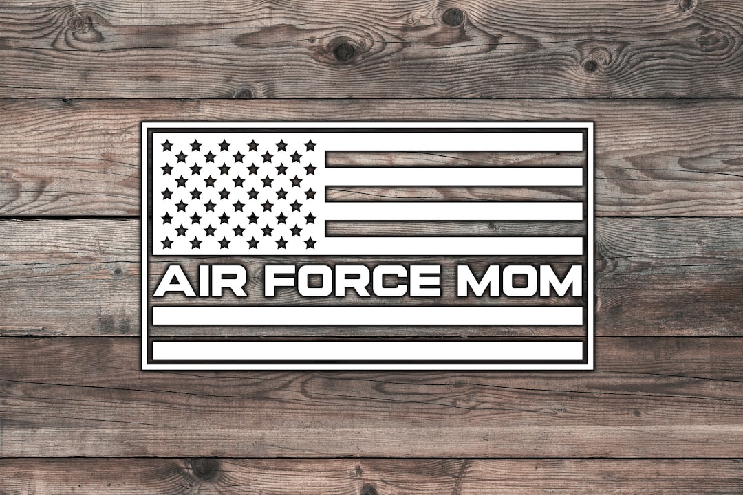 Air Force Mom Sticker - 7.5 X 4 in | Air Force Sticker Gift USA Flag ...