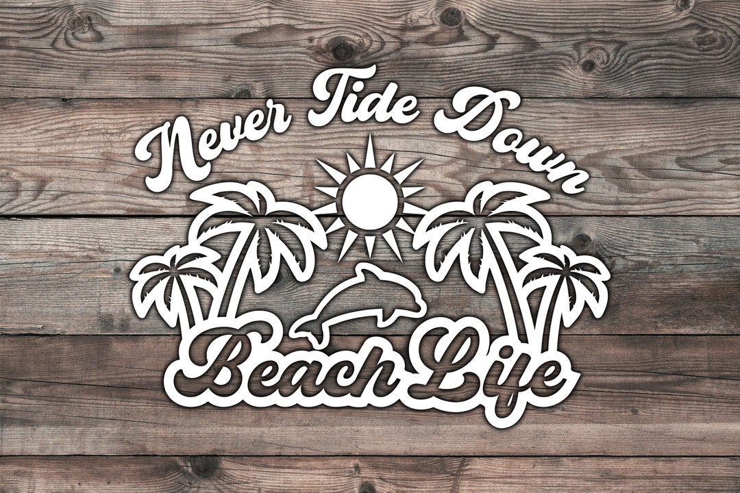 Beach Life Sticker - 7.5 X 5.6 in Florida Car Decal for Florida Native ...