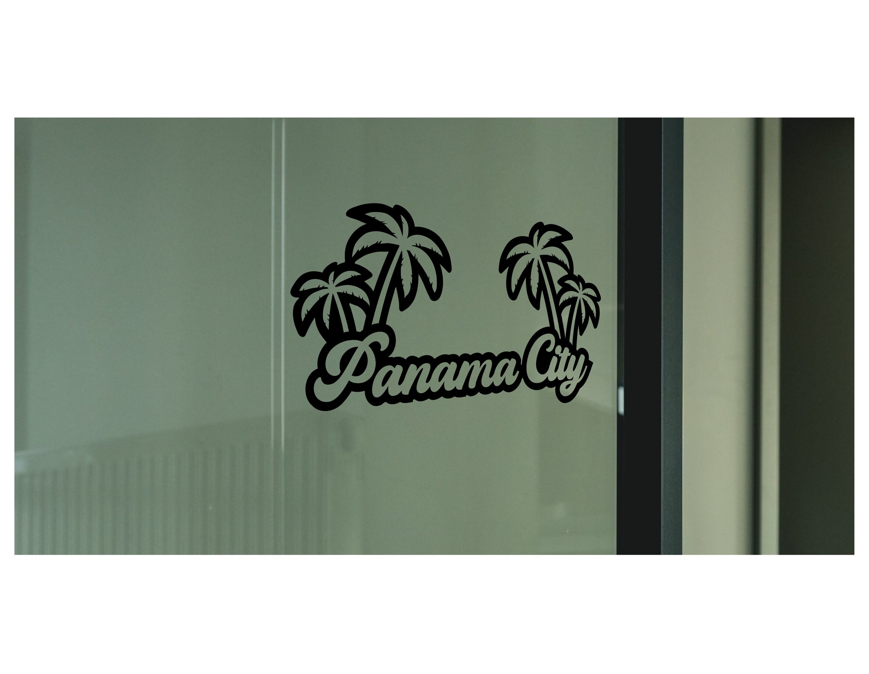 Panama City Florida Decal: Beach Palm Tree Sticker (3.4 X 7 Inch) - Etsy