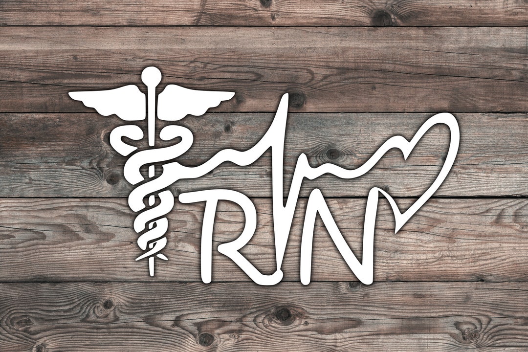 Registered Nurse Lifeline Decal Sticker - 7.5 X 4.1 Inch | Nurse ...