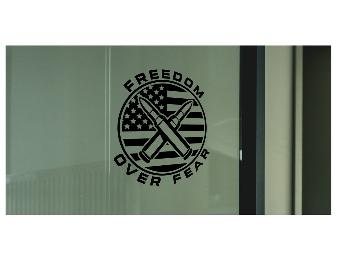 Freedom Sticker 6.2 X 5.5 in Freedom Decal USA Flag Sticker - Etsy