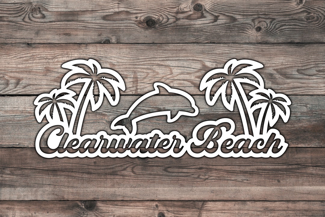 Clearwater Florida Decal Sticker - 7 X 2.6 in | Clearwater Beach ...
