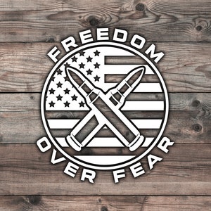Freedom Sticker - 6.2 X 5.5 in Freedom Decal USA Flag Sticker for Car ...