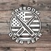 Freedom Sticker 6.2 X 5.5 in Freedom Decal USA Flag Sticker for Car ...