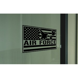 Air Force Sticker - 7.5 X 4 in | Air Force Decal for Veteran Car ...