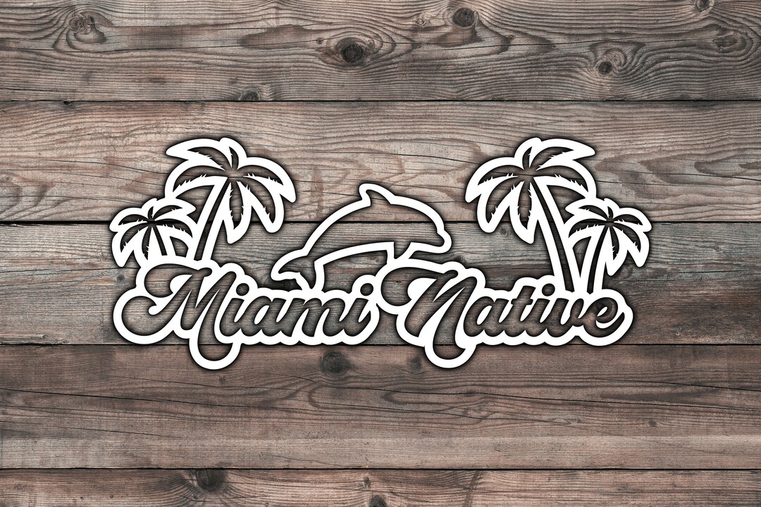 Miami Native Sticker - 7 X 3 Inch | Miami Florida Car Sticker for ...