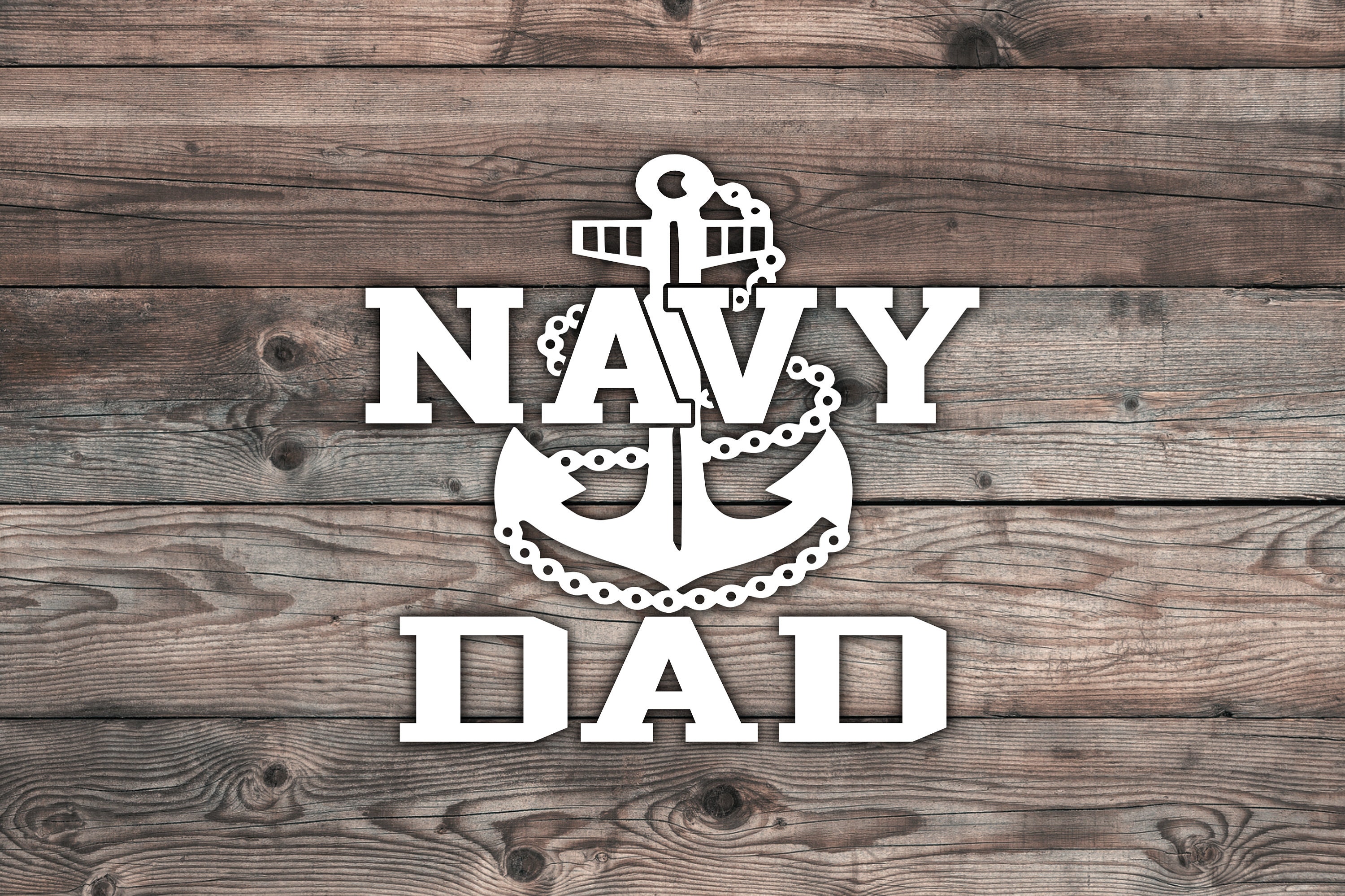 Navy Dad Sticker 5.5 X 5.5 in Proud Navy Dad Car Sticker for - Etsy