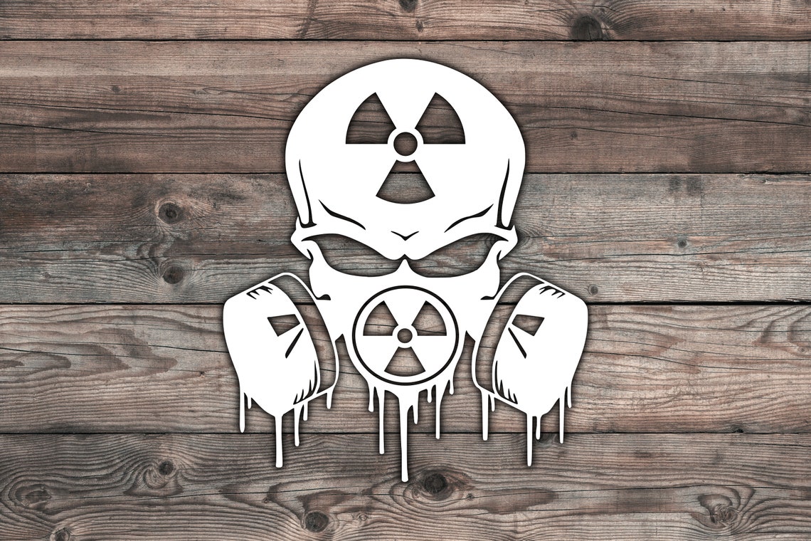 Nuclear Skull Gas Mask Decal Vinyl Sticker Graphics 5.5 X 5 - Etsy