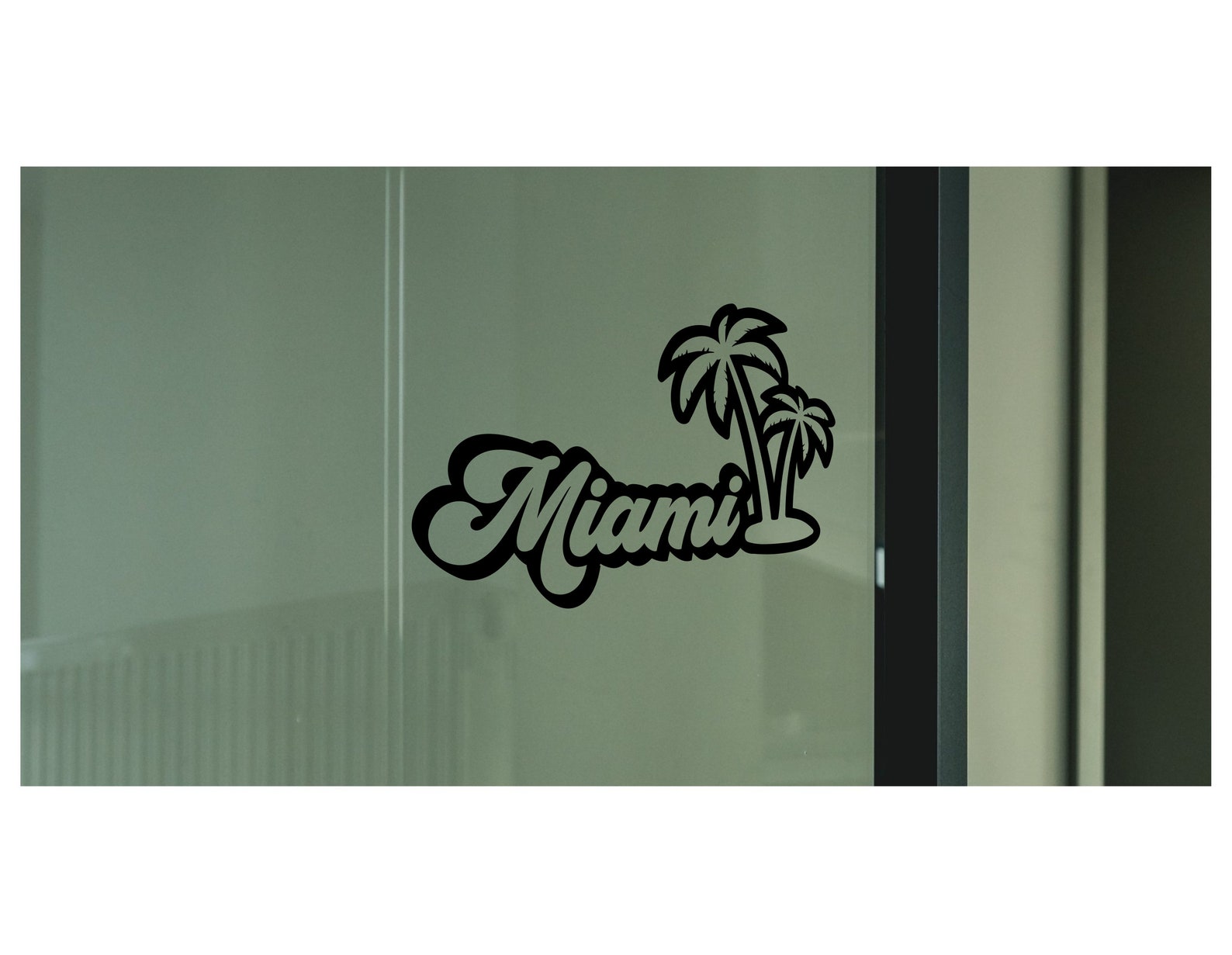 Miami Florida Sticker 6.5 X 3.9 in Miami Florida Car Sticker for ...