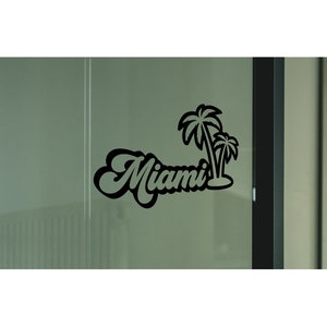 Miami Florida Sticker - 6.5 X 3.9 in Miami Florida Car Sticker for ...