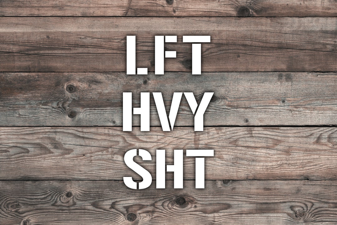 LFT HVY SHT Lift Heavy Gym Decal Sticker - 3.5 X 6 Inches Gym Sticker for Bodybuilder Sticker ...