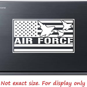 Air Force Sticker - 7.5 X 4 in | Air Force Decal for Veteran Car ...