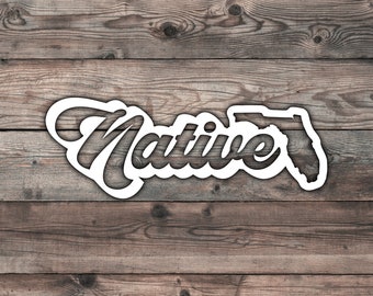 Florida Home Decal / Florida Native Car Decal / Floridian Home - Etsy