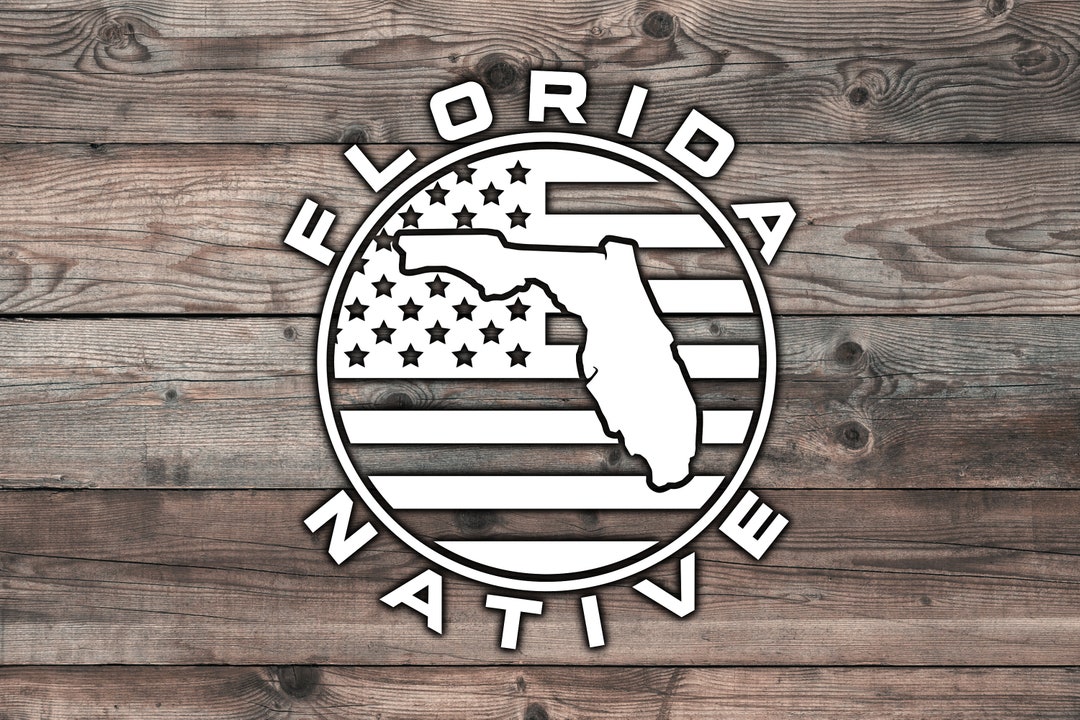 Florida Native American Flag Sticker Patriotic Decal for Car, Laptop, Truck Durable & Waterproof ...